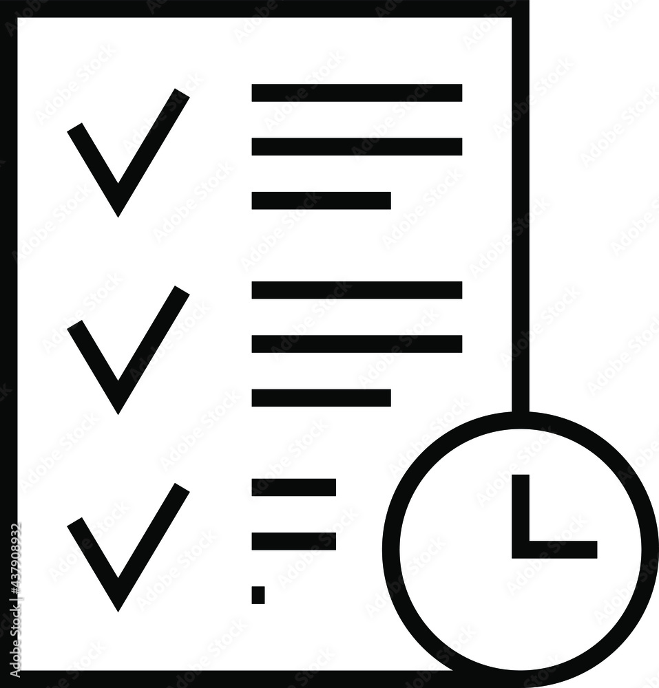 timetable icon. Appointment, date and time, event plan, future tasks ...