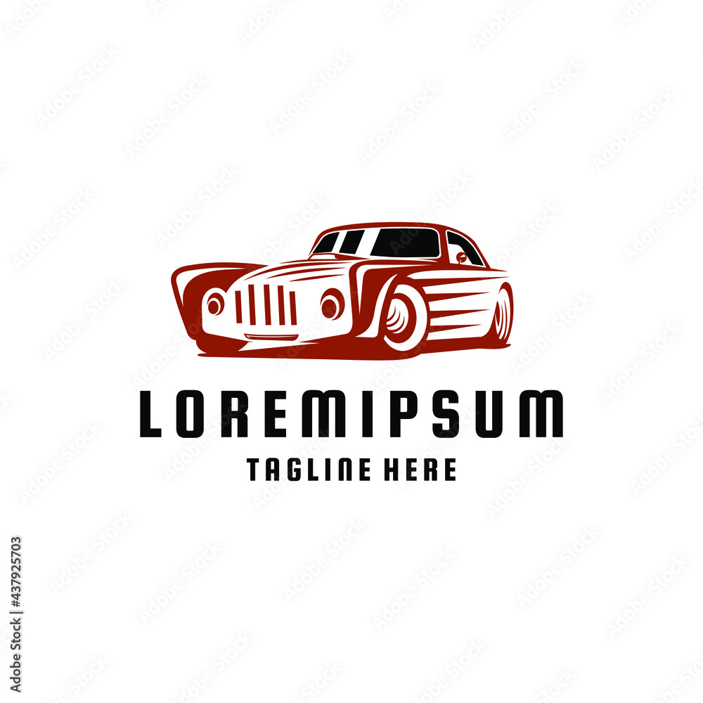 Classic vintage car vector design inspiration. Auto car logo design ...