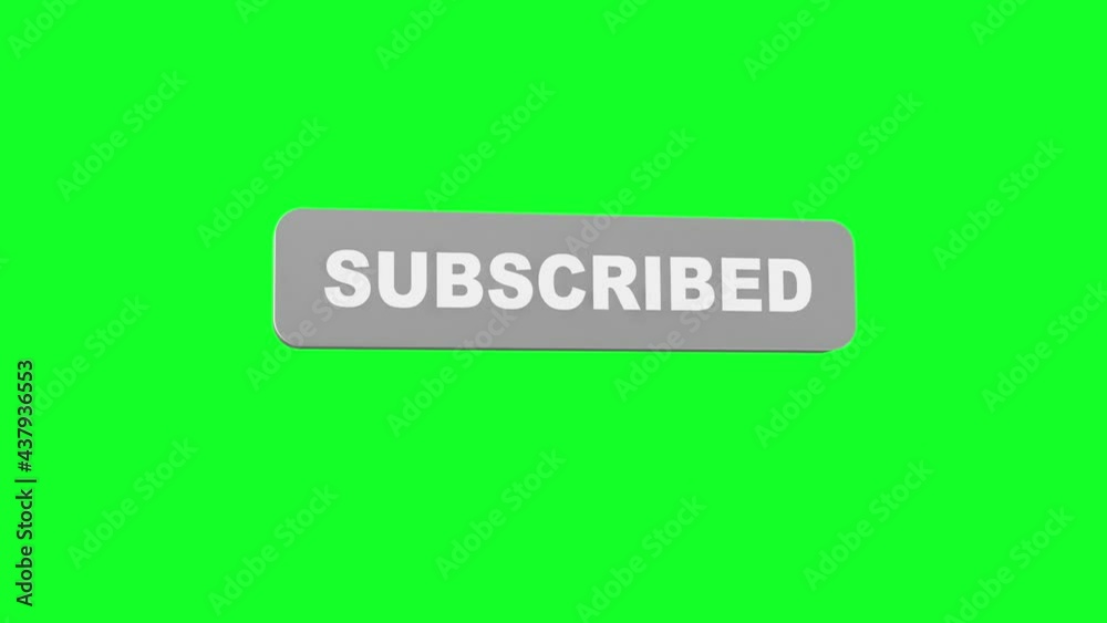 Online video service subscription concept. Subscribe Button on Green ...