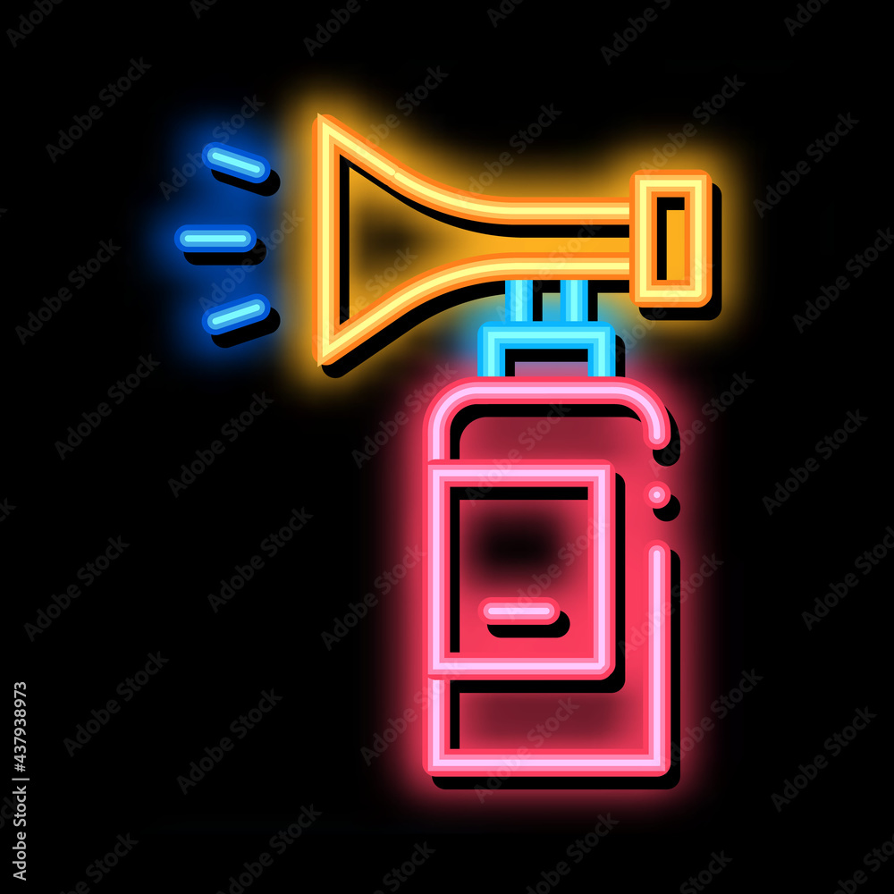 Fire Extinguisher neon light sign vector. Glowing bright icon Fire ...