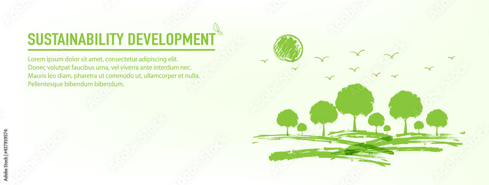 Banner for Eco friendly, Sustainable and World Environment day with ...