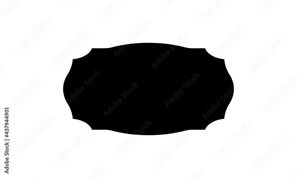 Fancy Label Clip Art