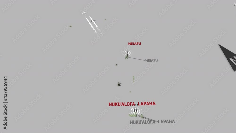 Vídeo do Stock: Seamless looping animation of the 3d terrain map of ...