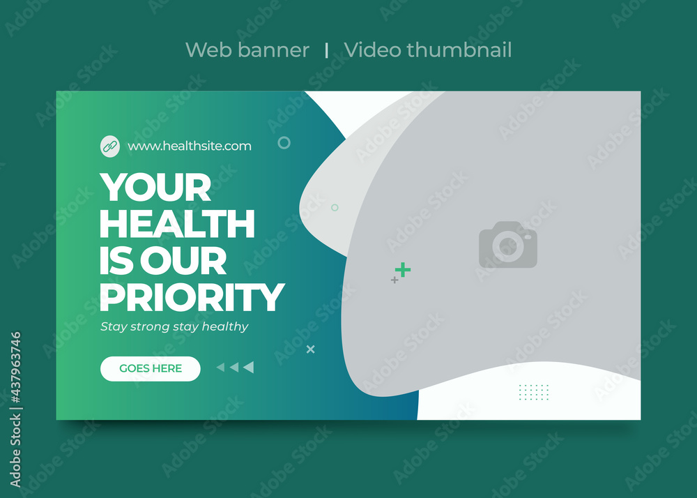 Medical healthcare web banner for video thumbnail. youtube thumbnail ...