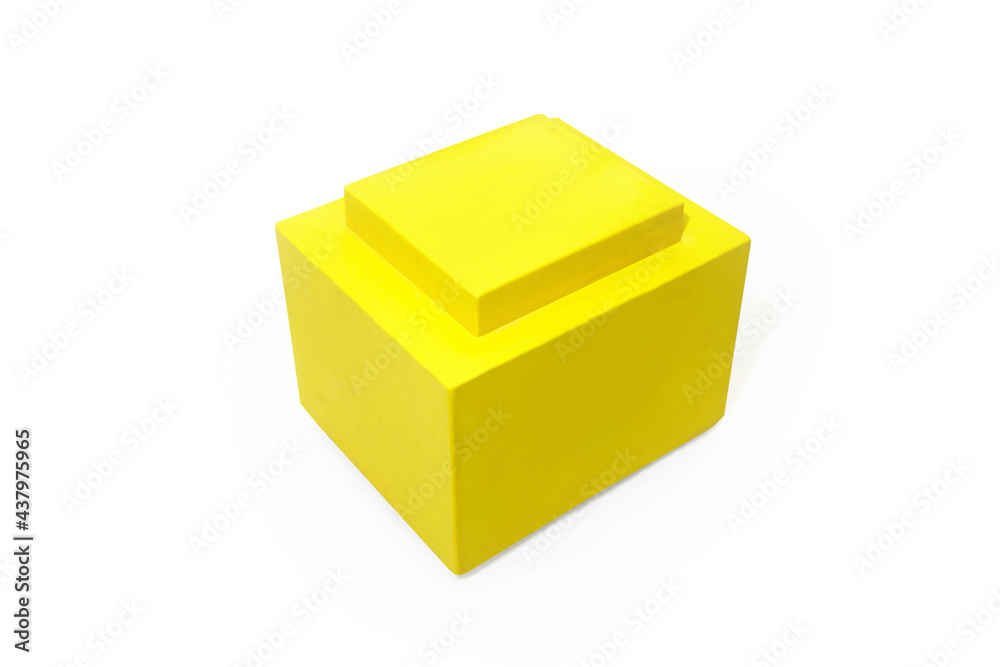 Isometric close-up view of a single solid state relay (SSR). White ...