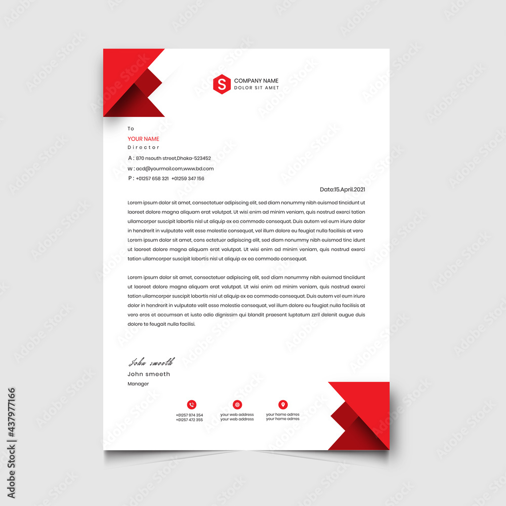 letterhead roll up template design Stock Vector | Adobe Stock