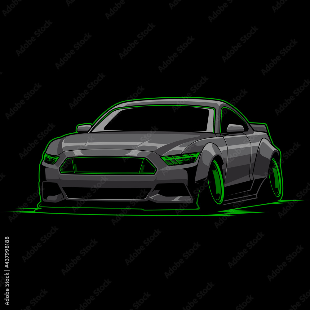 sport car jdm vector illustration Stock Vector | Adobe Stock