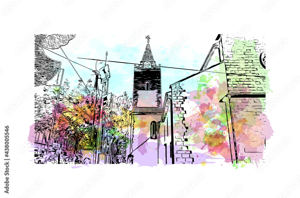 Building view with landmark of Funchal is the capital city of Portugal ...