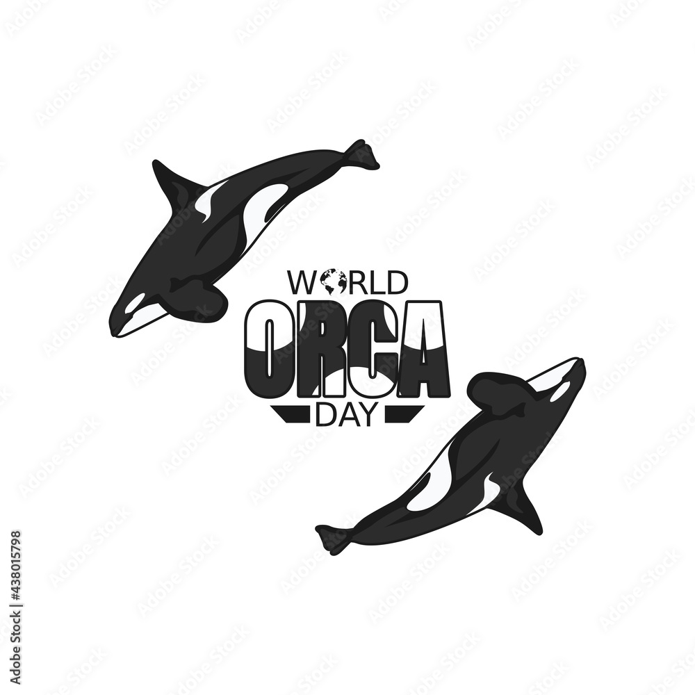 vector graphic of world orca day good for world orca day celebration ...