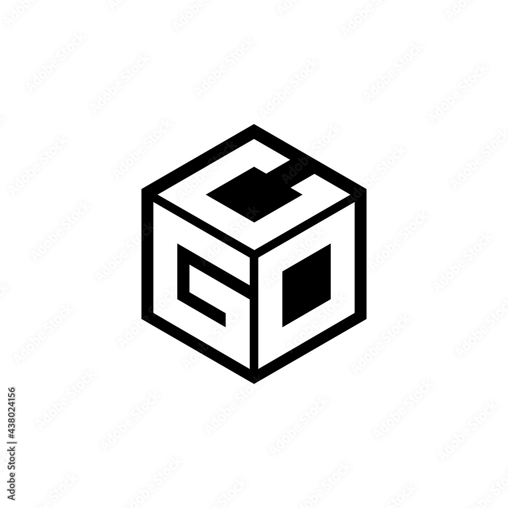 GDC letter logo design with white background in illustrator, vector ...