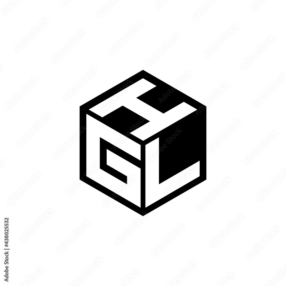 GLI letter logo design with white background in illustrator, vector ...
