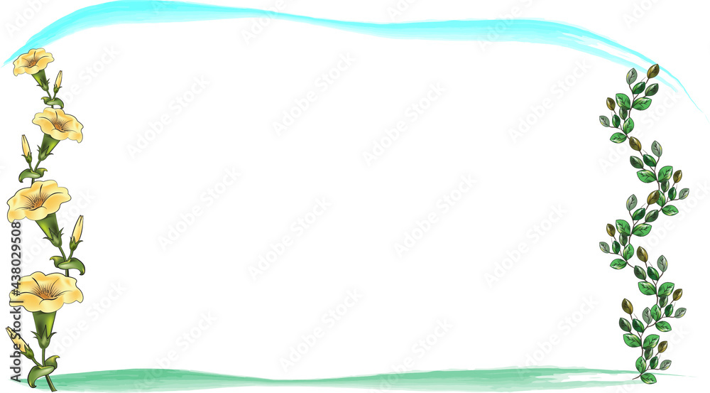 PowerPoint template for presentation with yellow lily. Stock ...