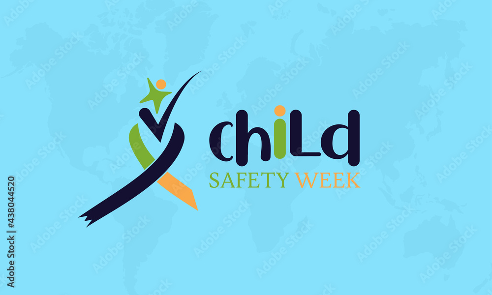Child Safety Week Awareness Month Concept Observed on Every June. Child ...