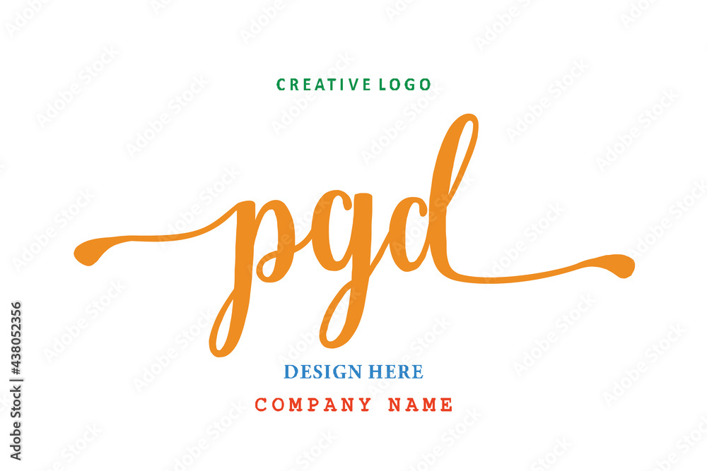 PGD lettering logo is simple, easy to understand and authoritative ...