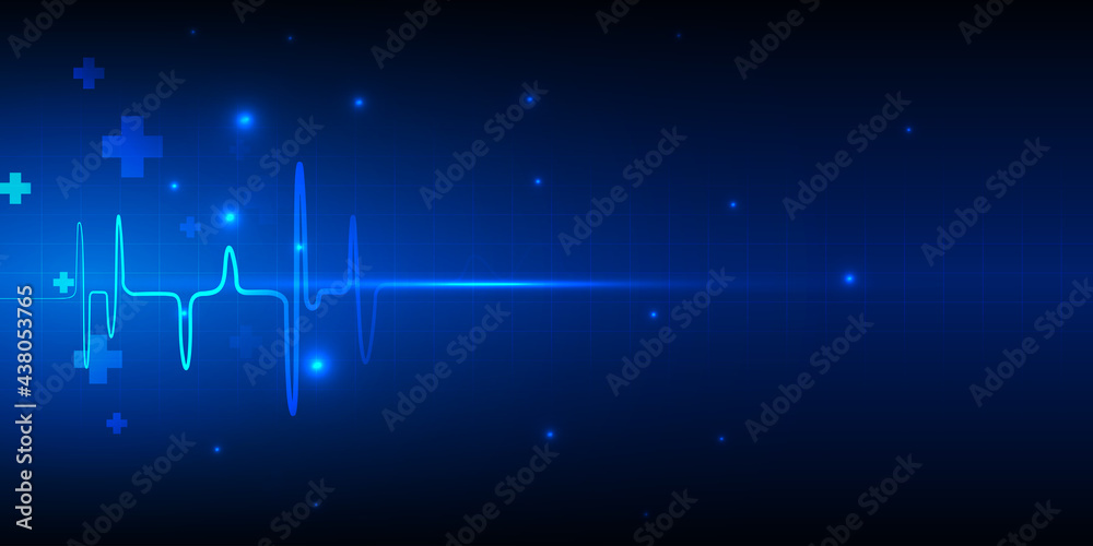 ecg background, Heart rate graph. Ekg heart beat line monitor. Health ...