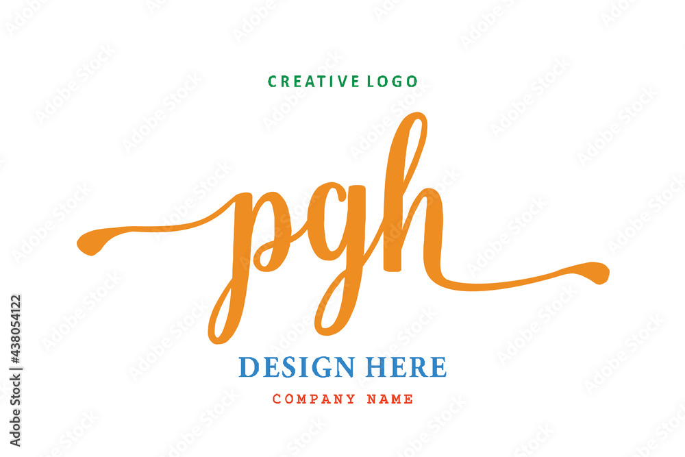 PGH lettering logo is simple, easy to understand and authoritative ...