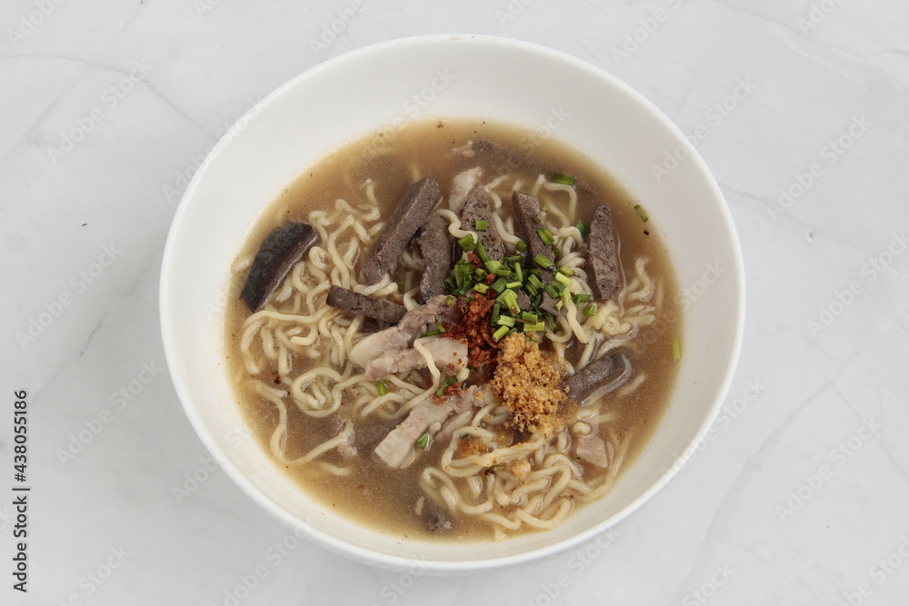 Freshly cooked Filipino dish called Batchoy Stock Photo | Adobe Stock