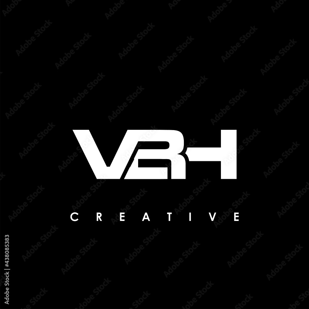 VBH Letter Initial Logo Design Template Vector Illustration Stock ...
