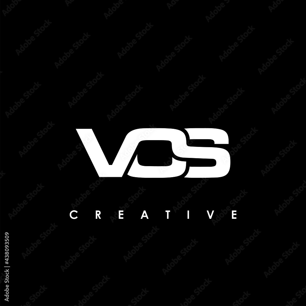 VOS Letter Initial Logo Design Template Vector Illustration Stock ...