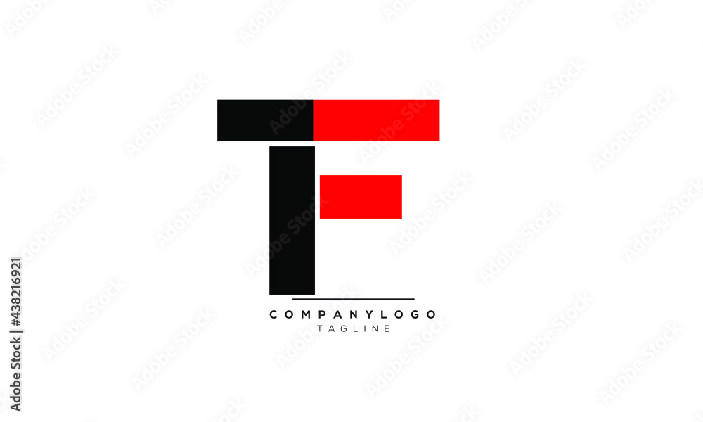 Alphabet letters Initials Monogram logo TF, TF INITIAL, TF letter Stock ...