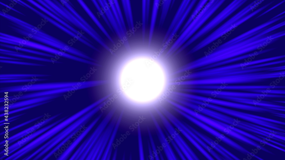 Vector illustration of faster than light (FTL) interstellar or ...