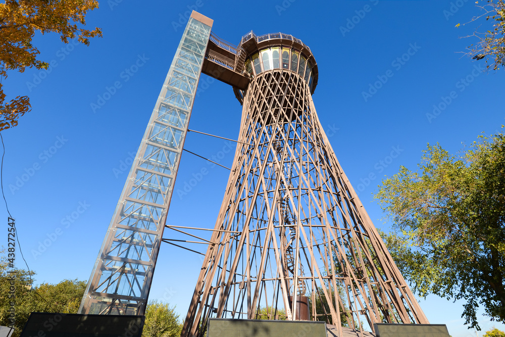 Shukhov Tower in Bukhara, Uzbekistan. Constructivist architecture from ...