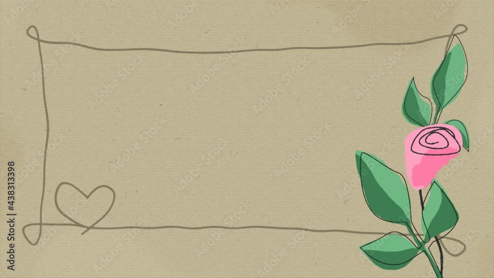 Animated retro postcard Stock Video | Adobe Stock