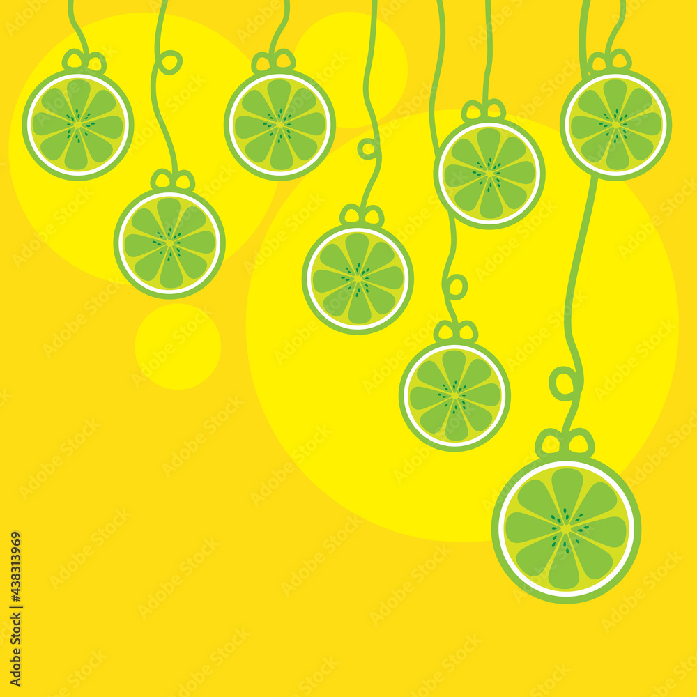 Cartoon Pretty Lime or Lemons, Lime Background, Colorful wallpaper ...