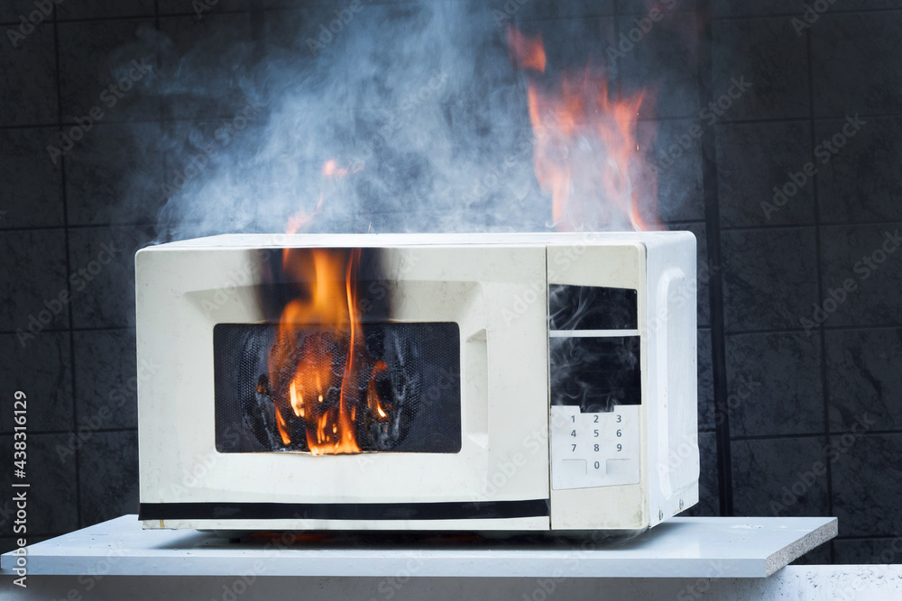 Microwave oven burns, house fire due to improper operation, spontaneous ...