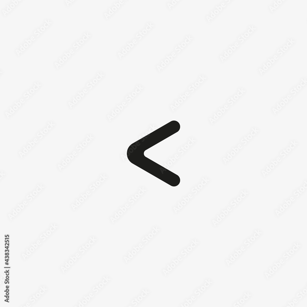 Left arrow icon. Previous page, go back sign for website and mobile app ...