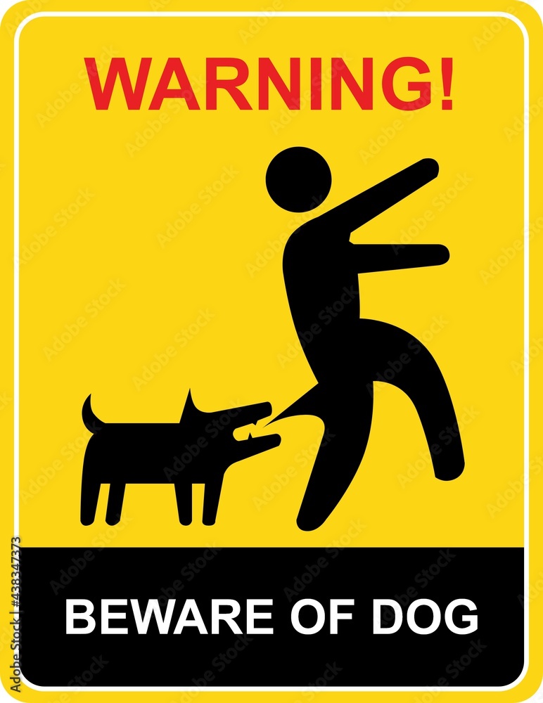 Dog Warning Sign | Safety Hazards | Safety Warning Sign | Workplace ...