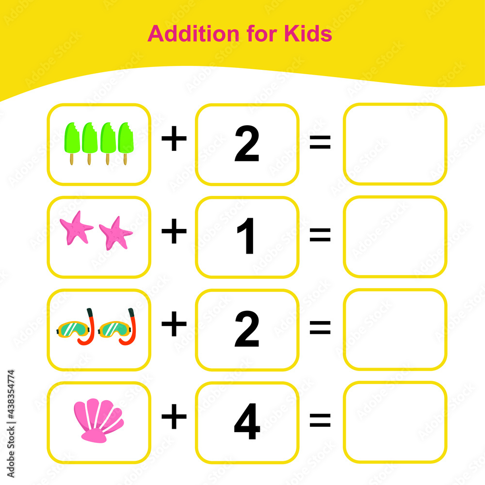 Counting Game for Preschool Children. This worksheet is suitable for ...