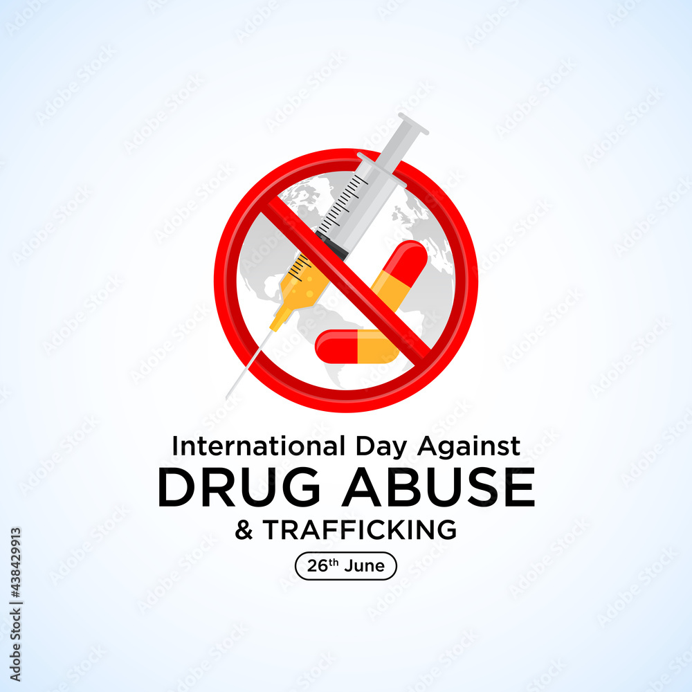 26th june international day against drug abuse calligraphy lettering ...