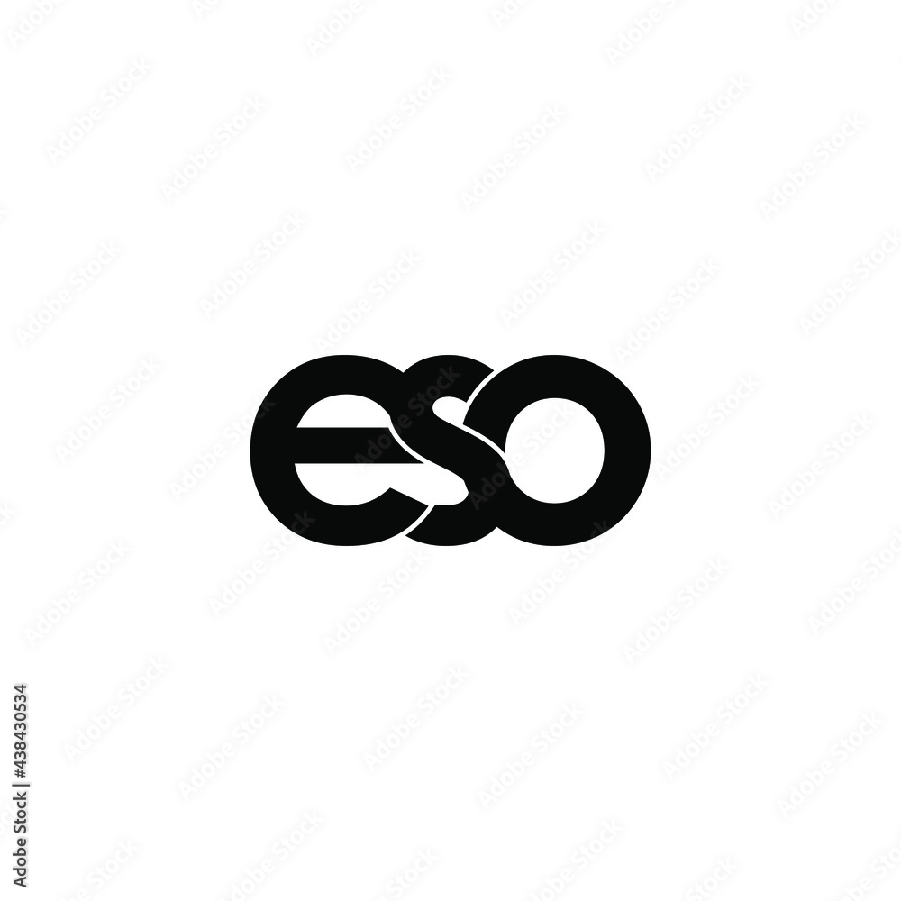 eso letter original monogram logo design Stock Vector | Adobe Stock