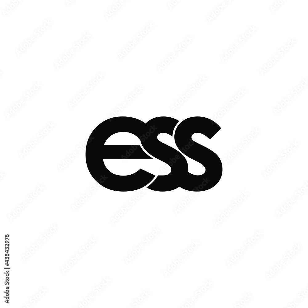ess letter original monogram logo design Stock Vector | Adobe Stock