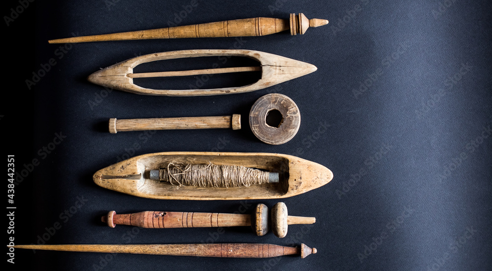 Poster rustic loom ancient hand loom for hand weaving – Wall Art ...