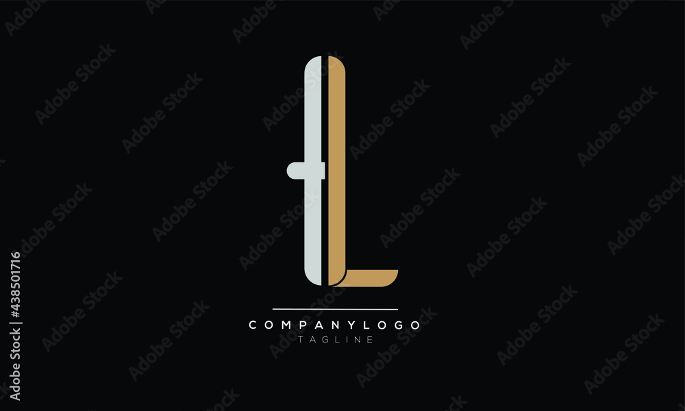 TL initials monogram letter text alphabet logo design Stock Vector ...