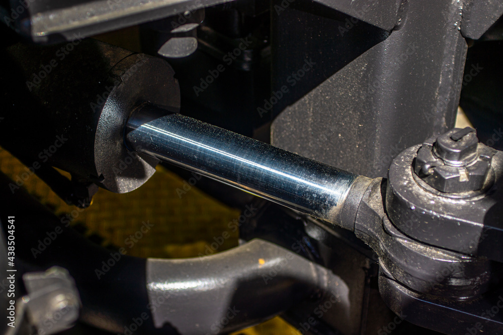 Hydraulic piston system for bulldozers, tractors, excavators, chrome ...