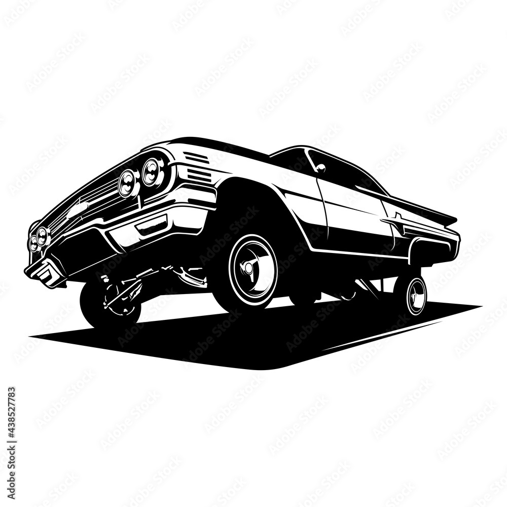 lowrider vector illustration Stock Vector | Adobe Stock