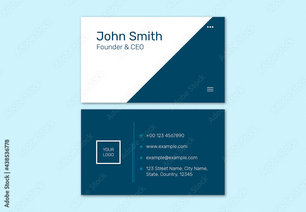 Editable Modern Name Card Template Stock Template | Adobe Stock