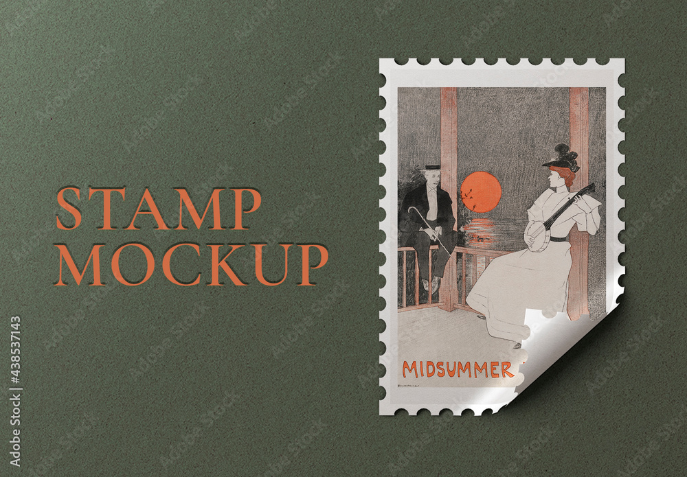 Editable Stamp Design Mockup Stock Template | Adobe Stock