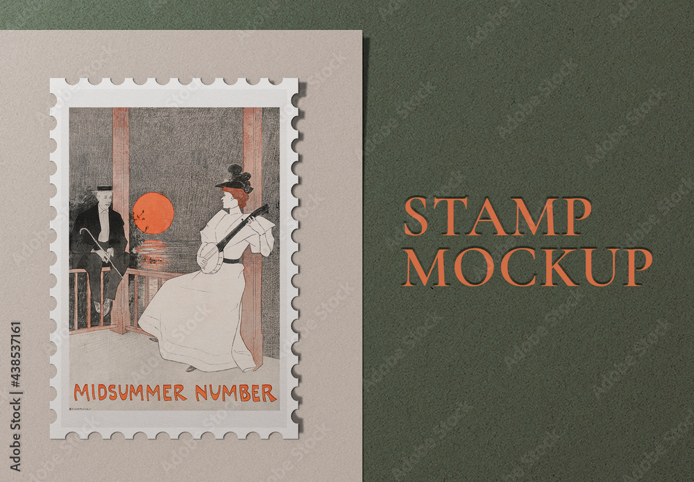 Stamp Design Mockup Stock Template | Adobe Stock