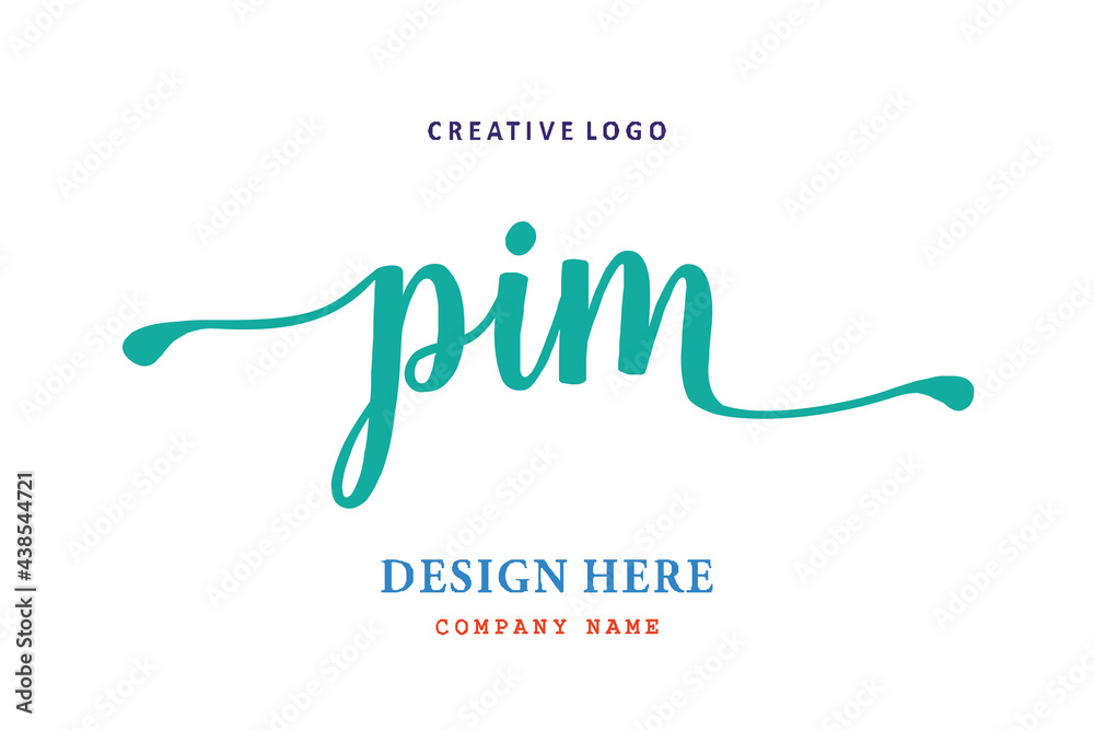 PIM lettering logo is simple, easy to understand and authoritative ...