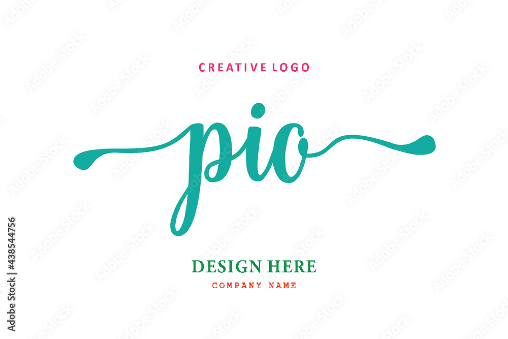 PIO lettering logo is simple, easy to understand and authoritative ...
