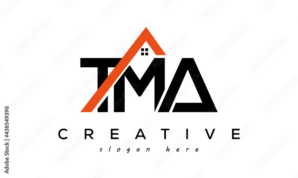 TMA letters real estate construction logo vector Stock Vector | Adobe Stock
