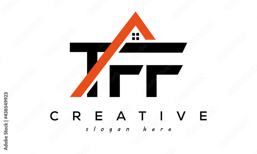 TFF letters real estate construction logo vector Stock Vector | Adobe Stock