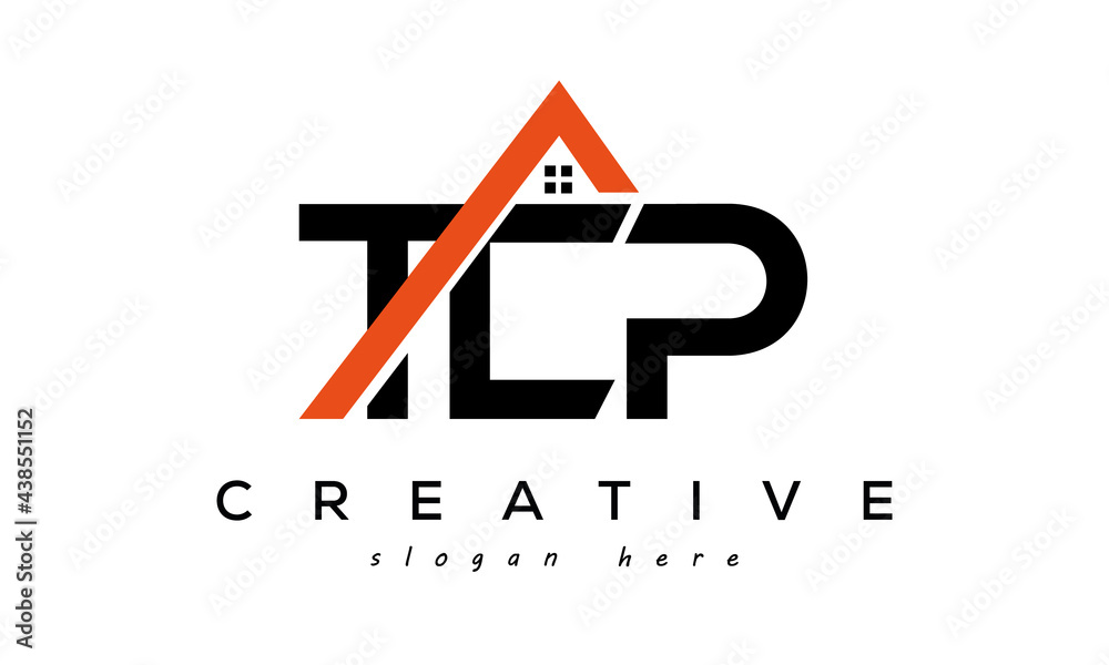 TCP letters real estate construction logo vector Stock Vector | Adobe Stock