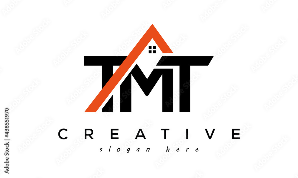 TMT letters real estate construction logo vector Stock Vector | Adobe Stock