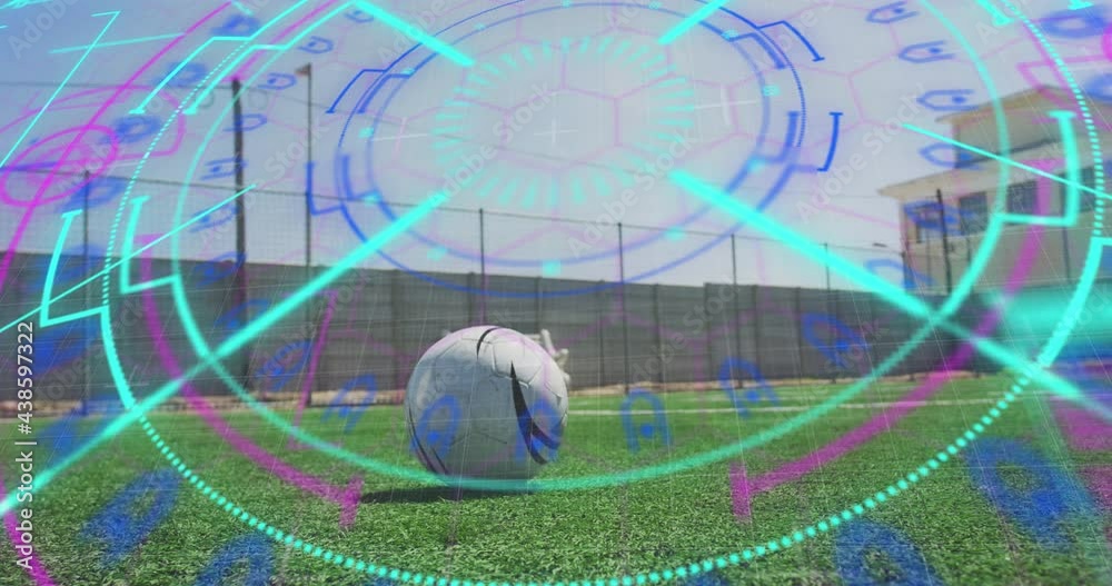 Animation of scope scanning over football player with prosthetic limb ...