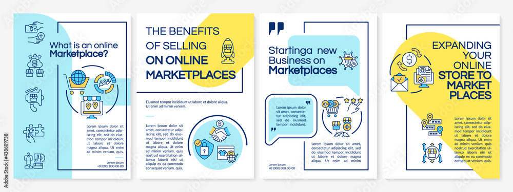 What is an online marketplace brochure template. E business ideas ...